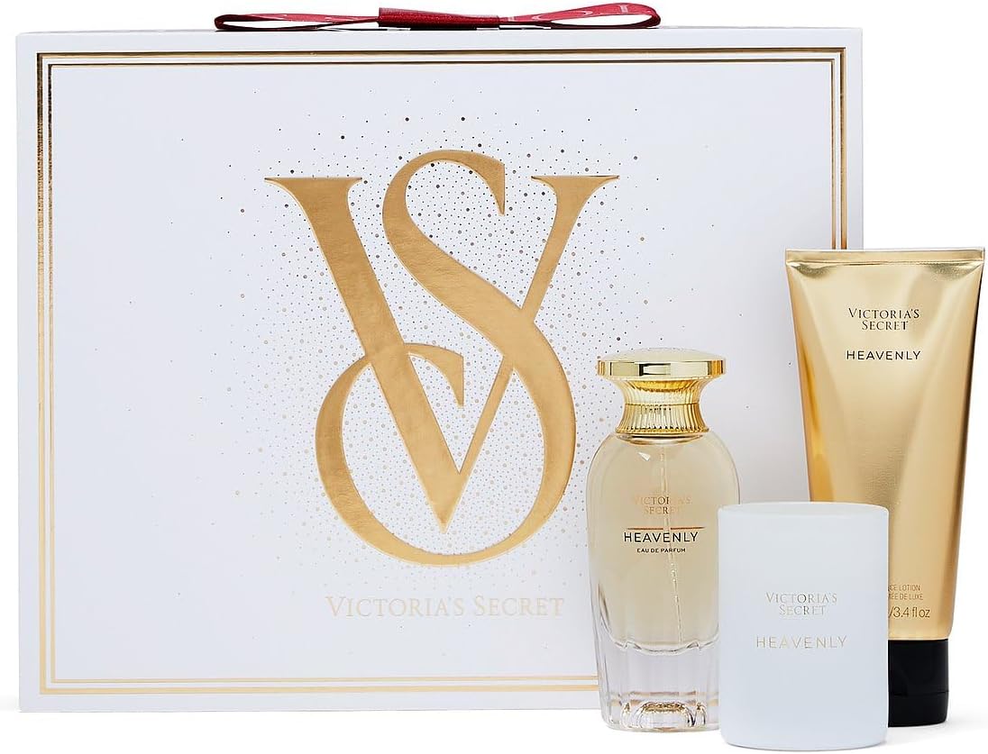 Amazon.com : Victoria's Secret Heavenly 3 Piece Luxe Fragrance Gift Set ...