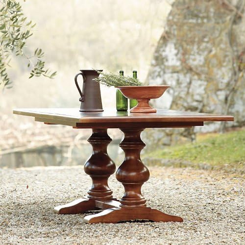 Amazon.com - Casa Florentina Tarvine Double Pedestal Dining Table ...