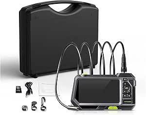 Amazon.com: MBATKA Inspection Camera Inspection Cameras 12.5mm Borescope 5 Inch LCD Screen HD ...