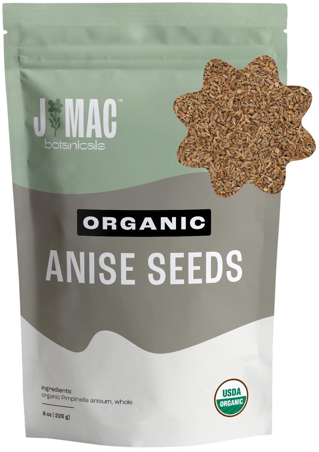 Amazon.com : J Mac Botanicals Organic Anise Seeds whole aniseed ...