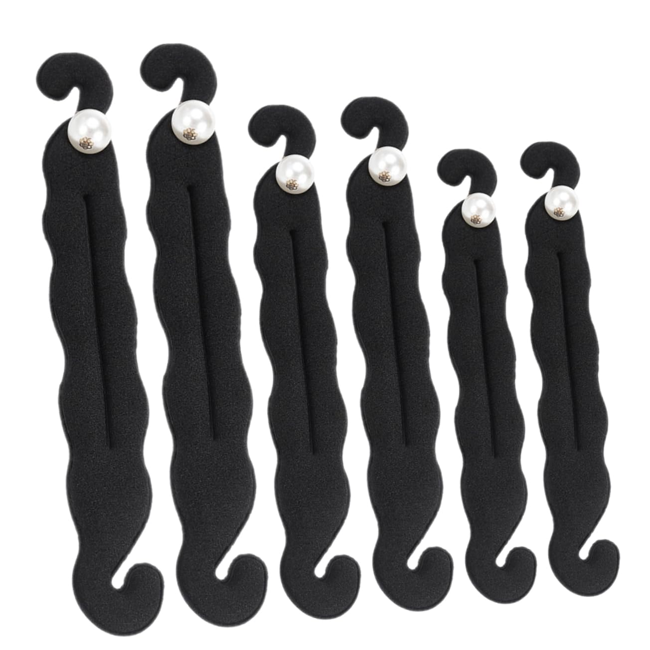 Amazon.com: Beatifufu Hair Bun Rollers Set 6 Pcs Bun Makers for Styling ...