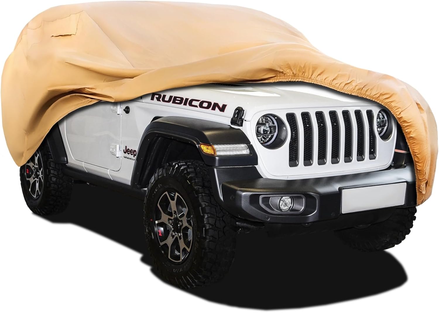 Amazon.com: JURMON Heavy Duty Outdoor Car Cover Custom Fit for Jeep Wrangler 2 Door, Windproof ...