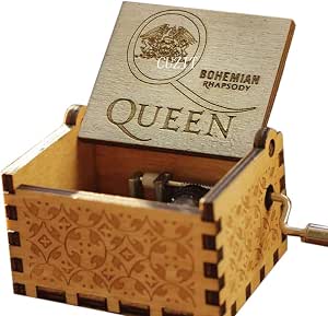 Cuzit Queen Music Box, Greatest Hits Queen Bohemian Rhapsody Hand Crank ...