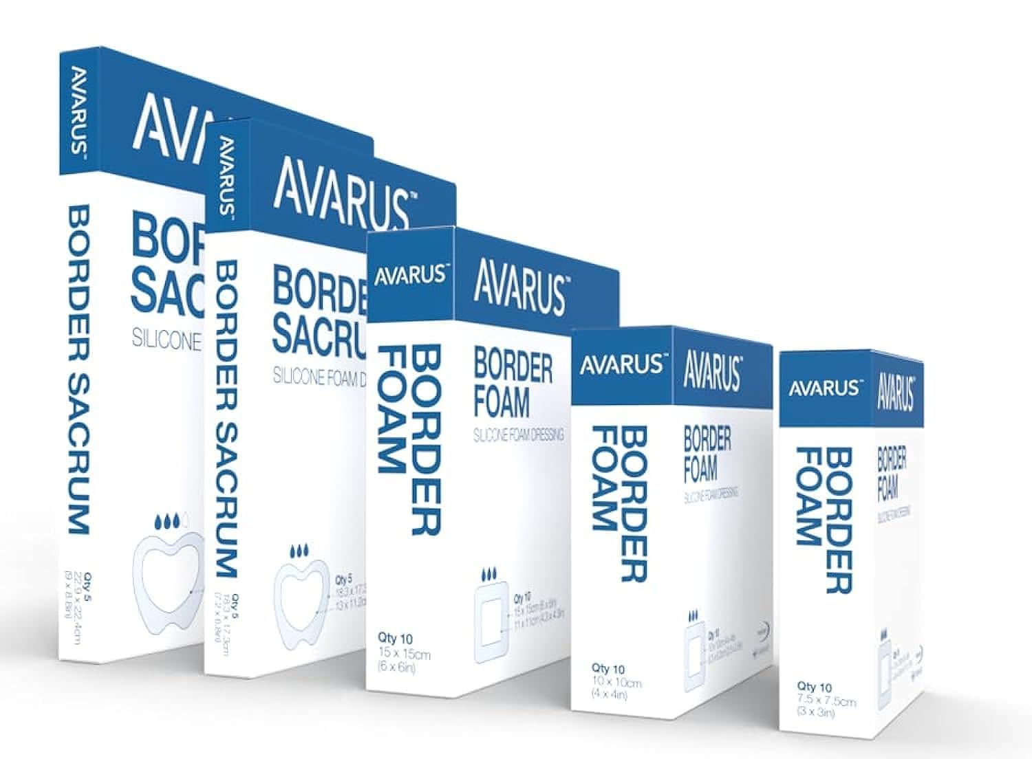 Buy AVARUS Border Soft Silicon Foam Dressing - Pressure injuries, ic ...