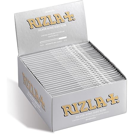 RIZLA 10 Booklets Rizla Blue King Size Slim Rolling Papers, : Amazon.co ...