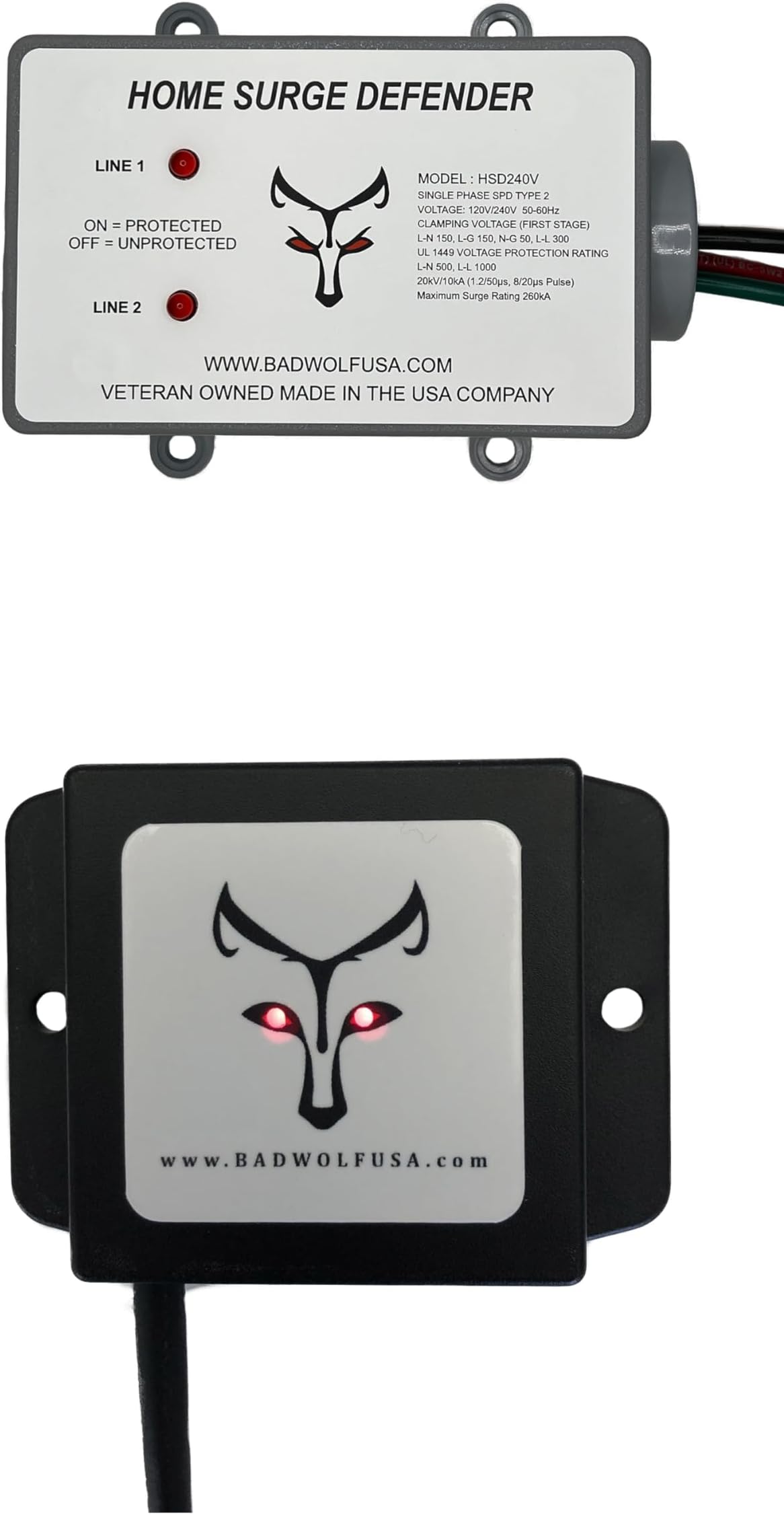 Amazon.com: 240VAC Whole House Surge Protector and 12VDC Vehicle Surge ...