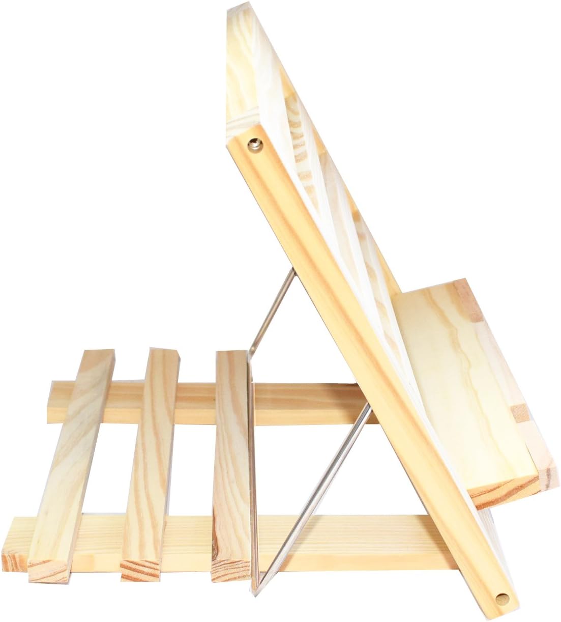 Amazon.com : Adjustable Folding Wooden Cookbook Stand Reading Rest ...