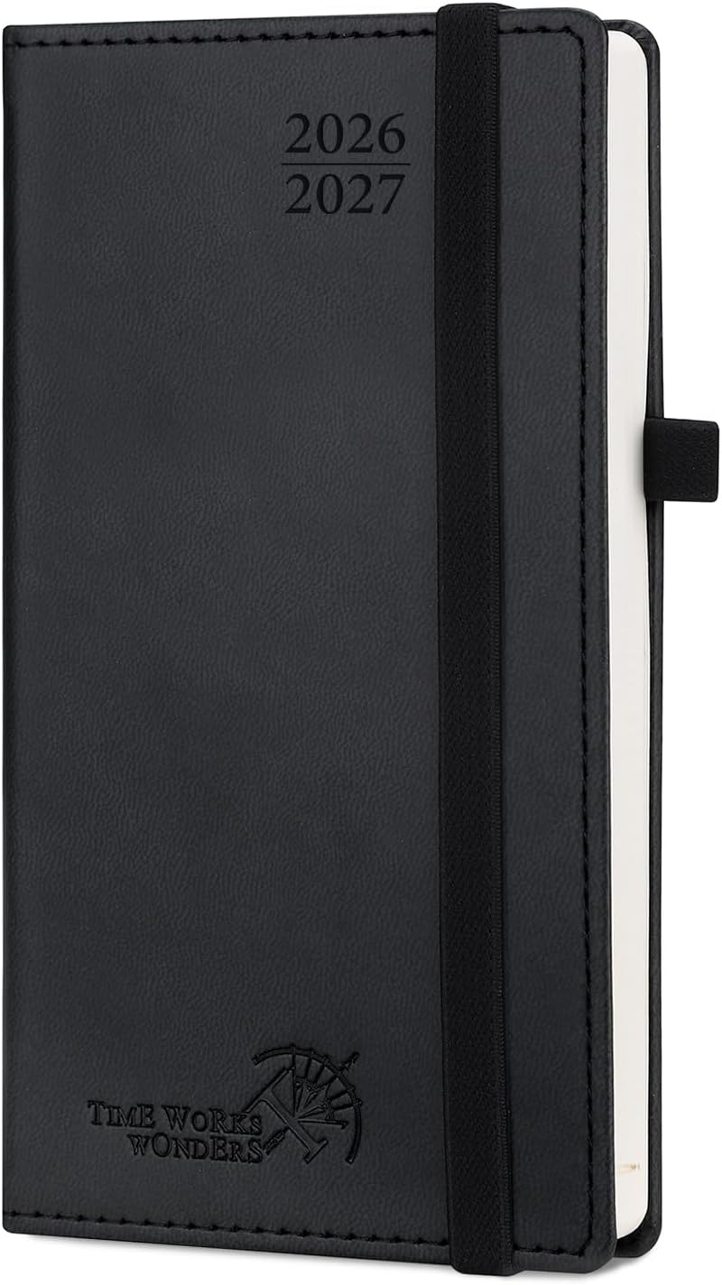 Amazon.com : POPRUN Pocket Planner 2026-2027, Slim Size-3.5" x 6.5", 17 ...