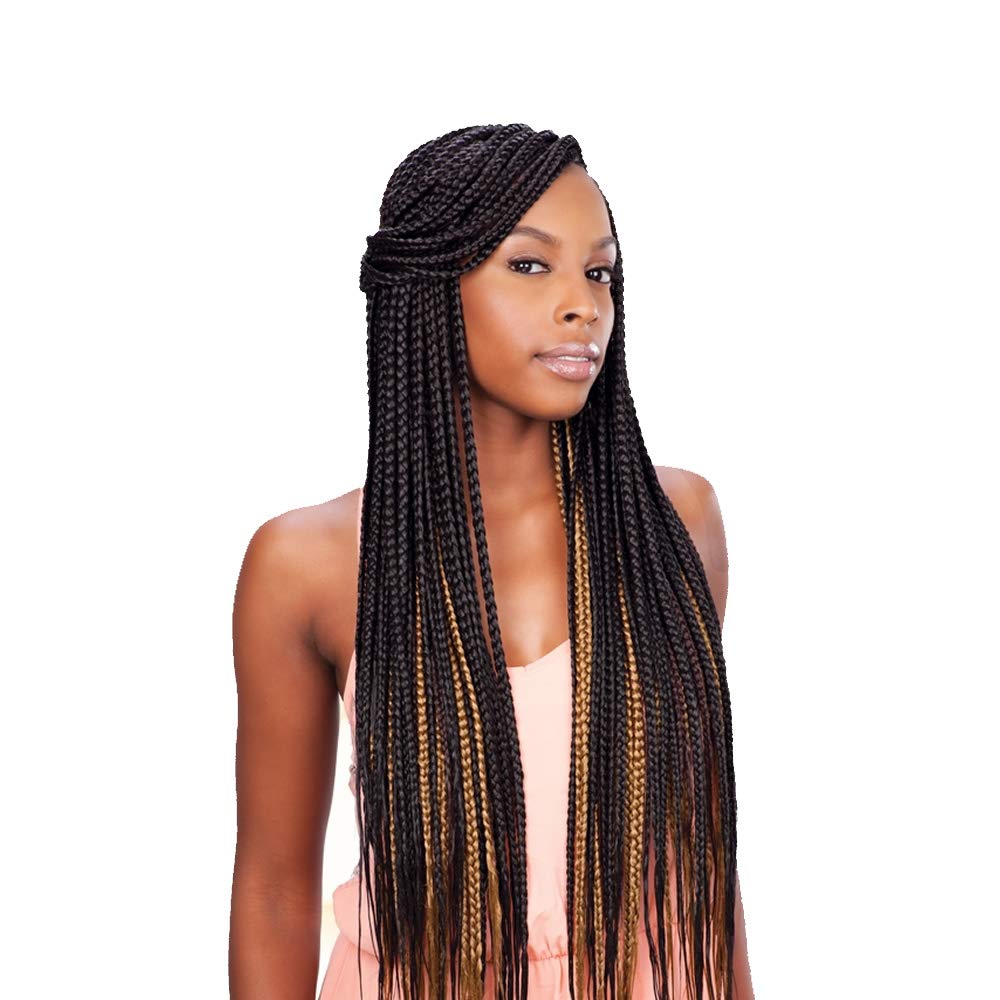 Amazon.com : QUE KING JUMBO BRAID 6X (1 Jet Black) - Freetress ...