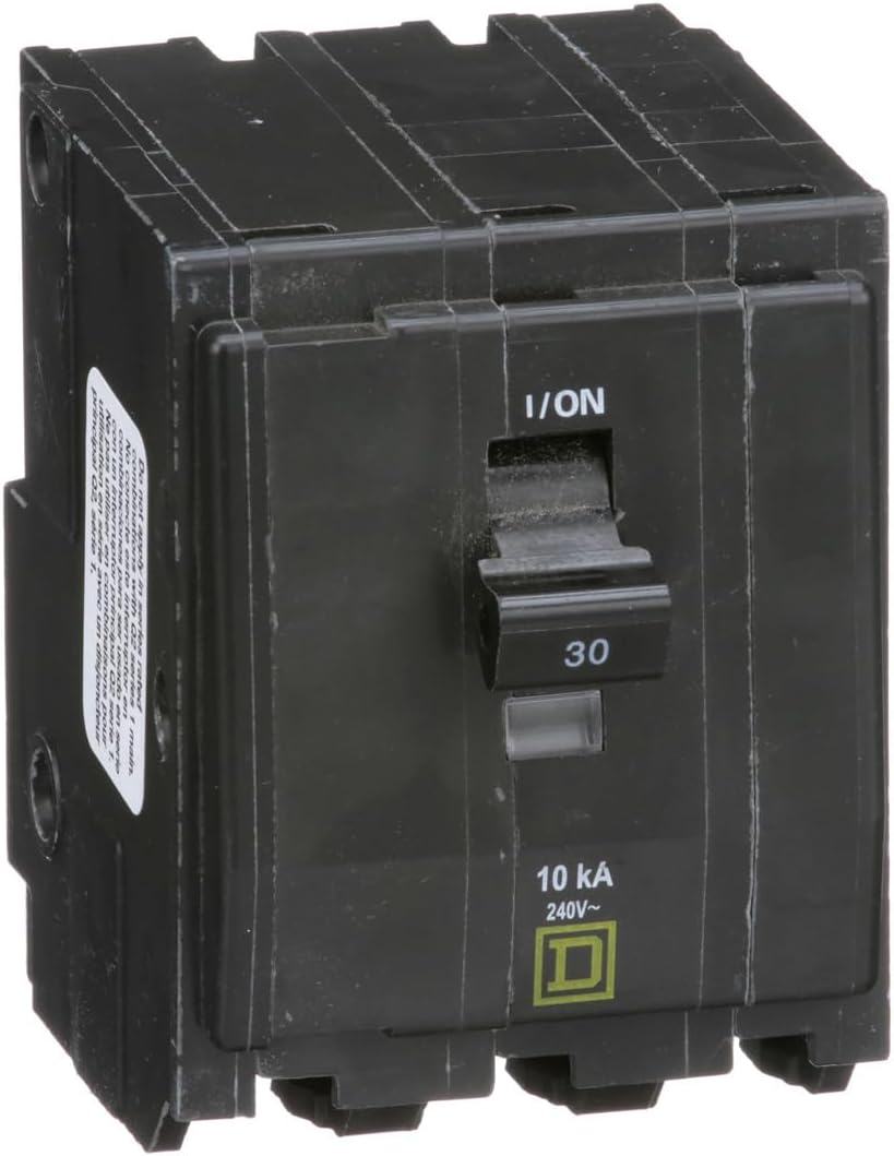 Square D QOB3100 Circuit Breaker (QOB) Standard, 100A, 3-Pole, 240 Vac ...