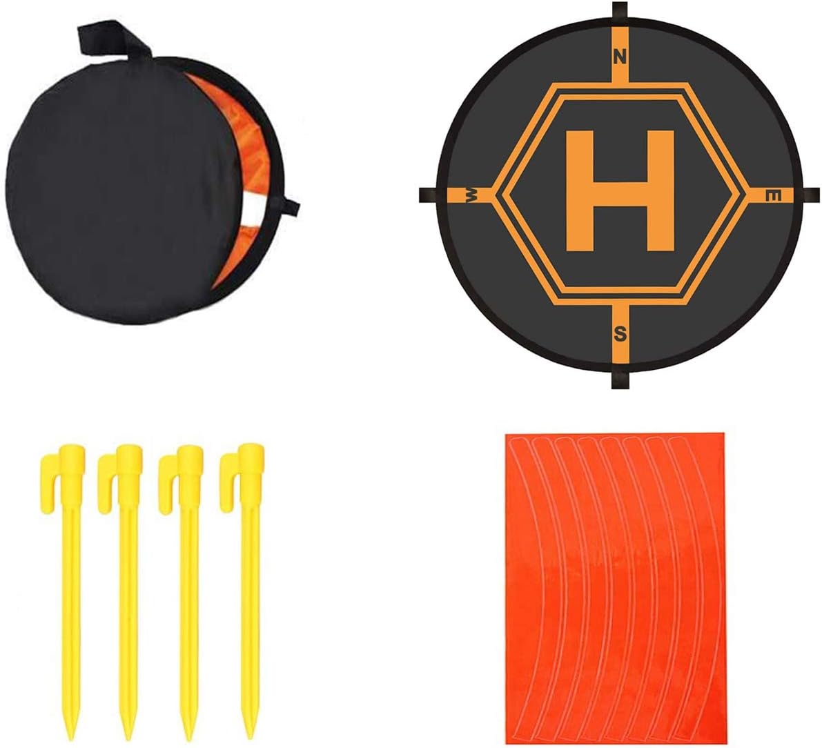 Rc UAV landing pad, double-sided waterproof 80cm / 31.5-inch protective ...