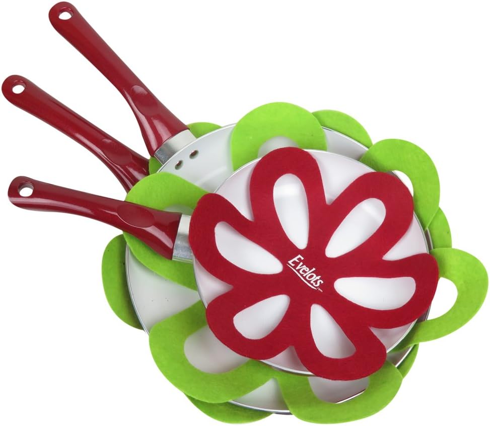 Amazon.com: Evelots 28 Piece Set - Pan/Pot/Dish Scratch Protector-Felt ...