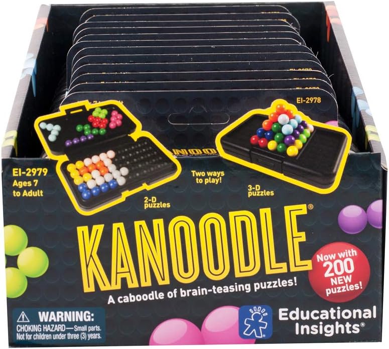 Amazon.com: Learning Resources Kanoodle (POP of 12) 3D Brain Teaser ...