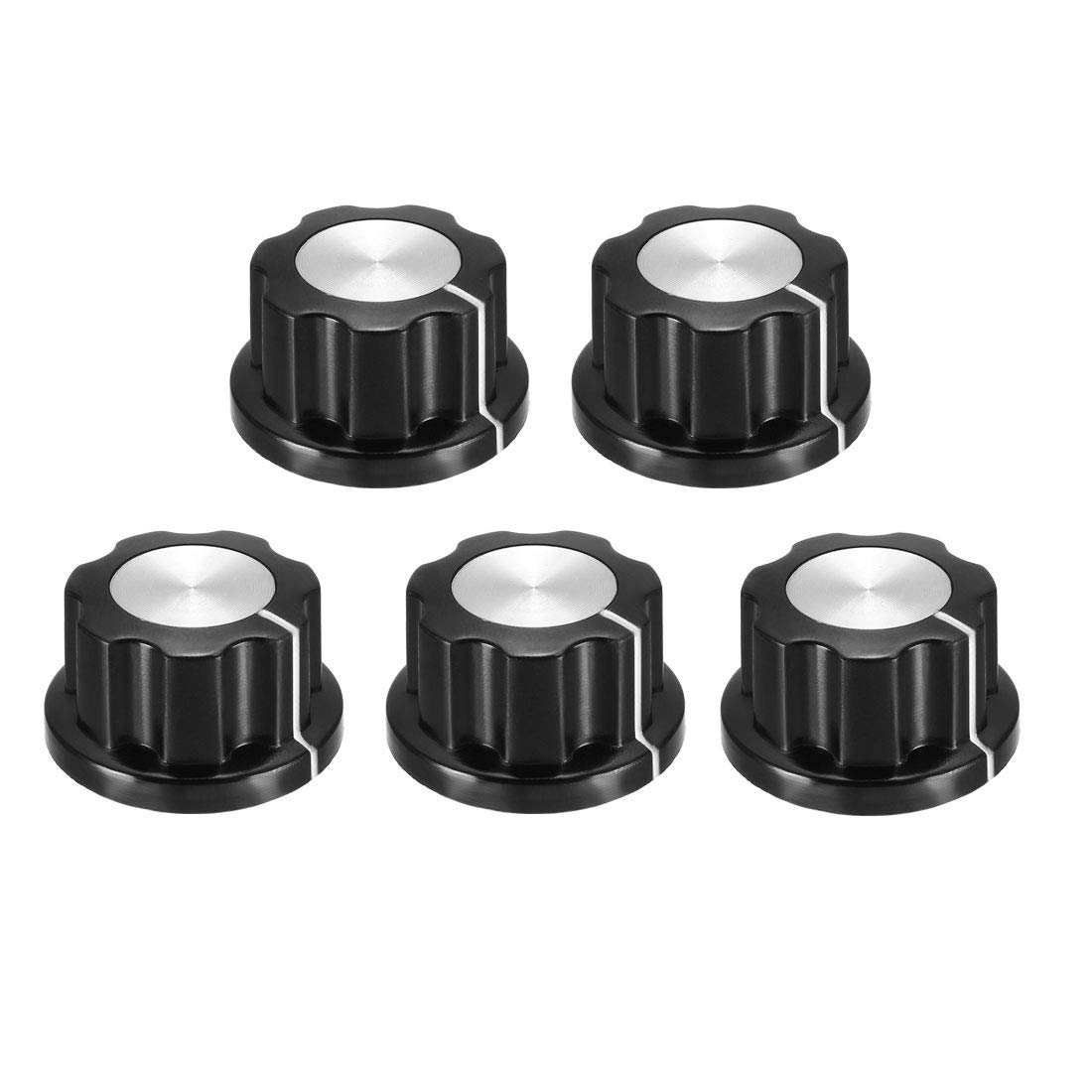 uxcell 5Pcs Speaker Control Knob Power Amplifier Knob 23mm Dia. Rotary ...