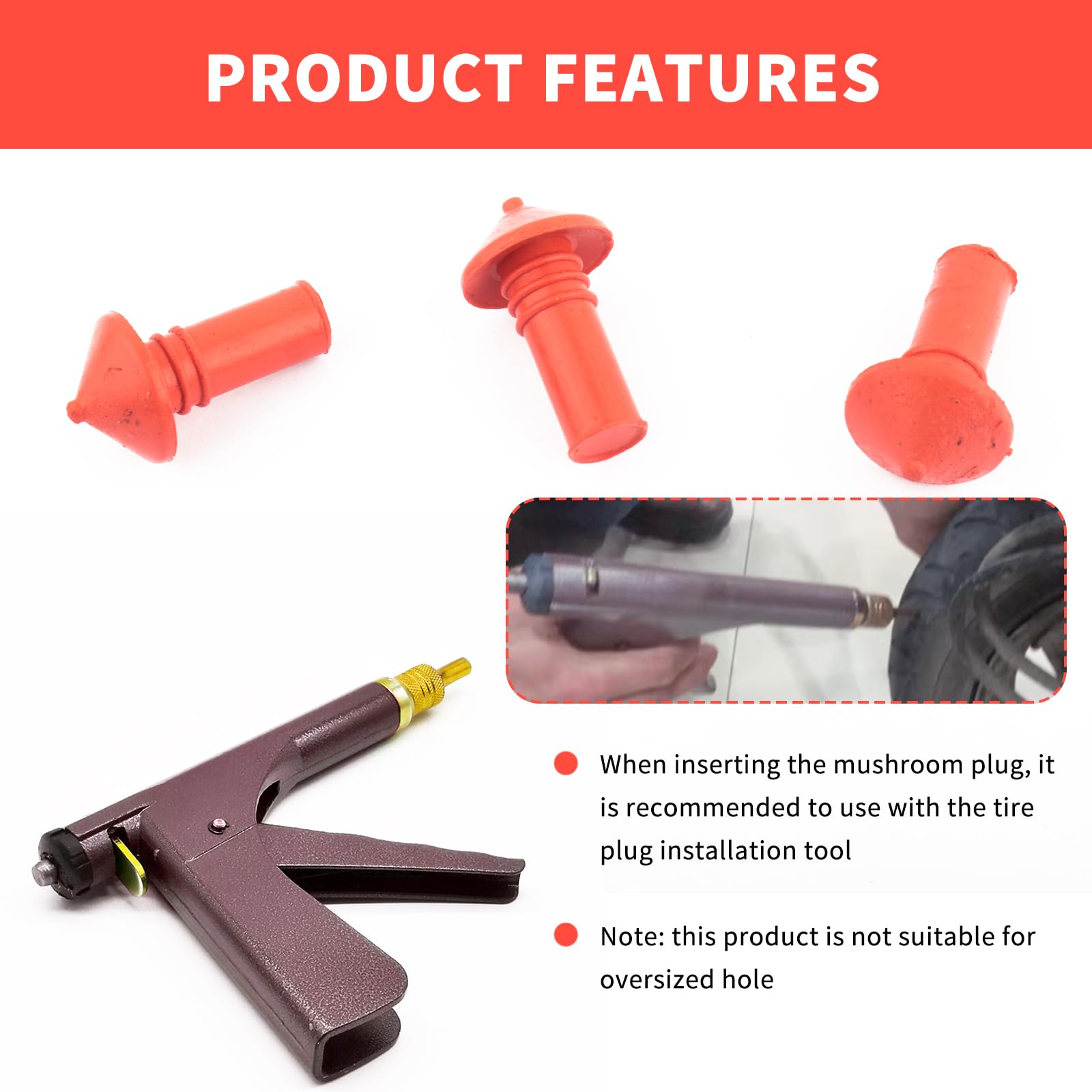 Tire Gun Repair Kit Grand Pitstop Tubeless Tire Puncture Repair Kit For ...