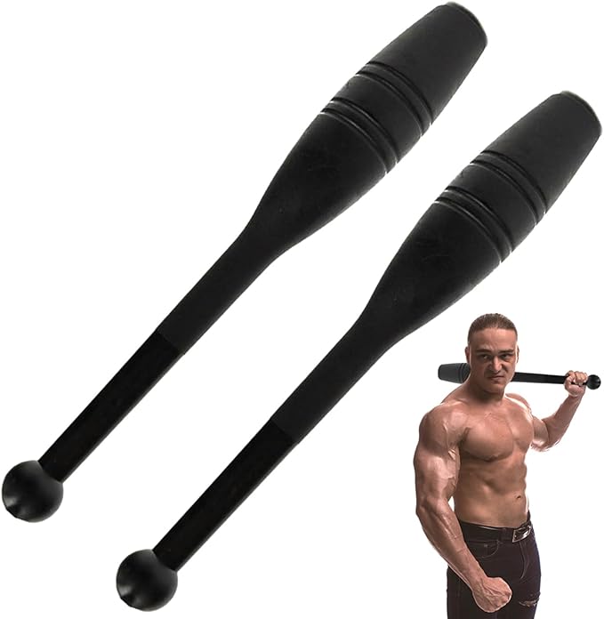SWEETBIUTI Indian Clubs 2LB Exercise Club Heavy Duty Plastic Macebell ...