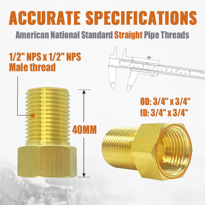 Snapklik.com : SUNGATOR Brass Pipe Fitting, 1/2-Inch Male Pipe X 1/2 ...
