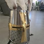 Amazon.com: Nagina International Medieval Era Warrior Helmet | Barbuta ...