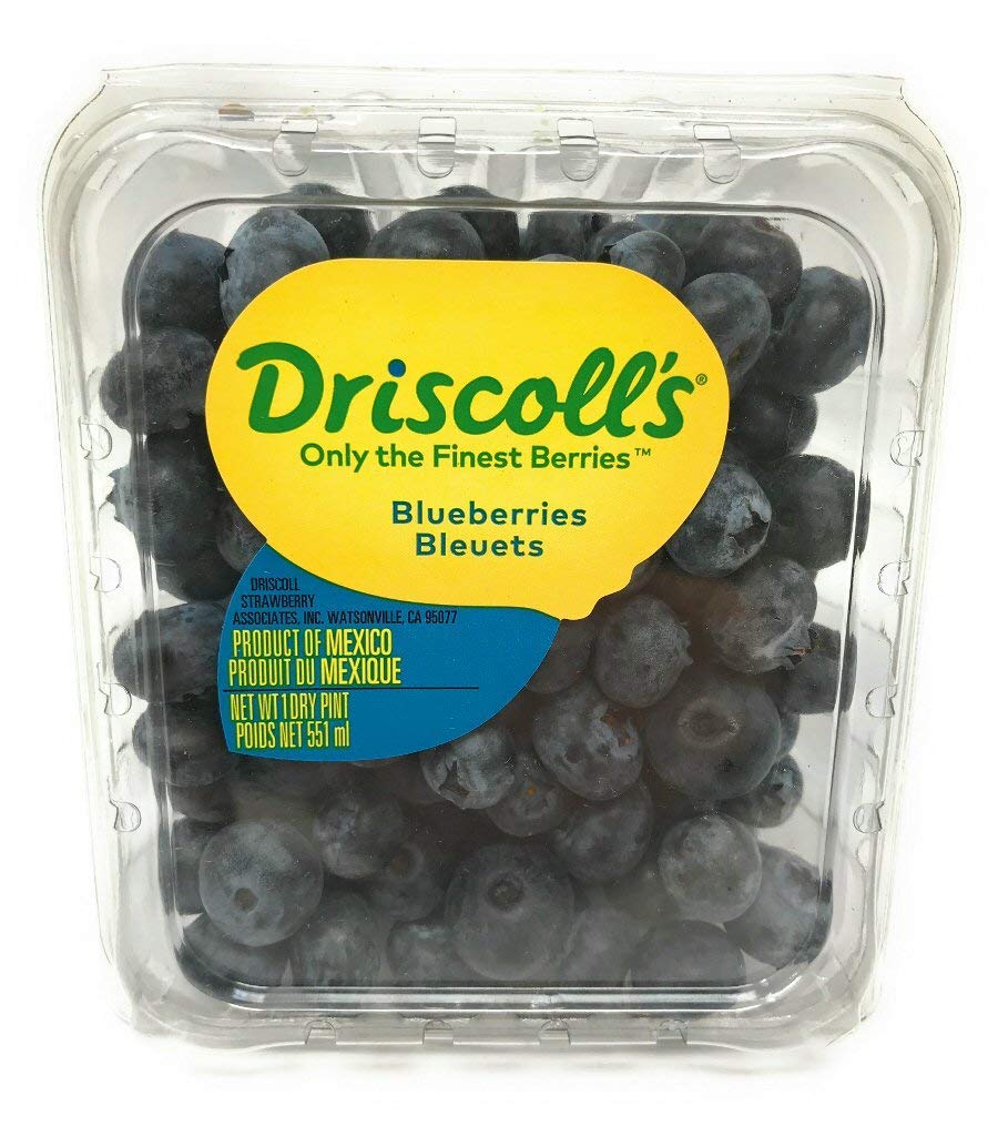 Amazon.com: Driscoll, Berry Blueberry Pint Conventional, 12 Ounce ...