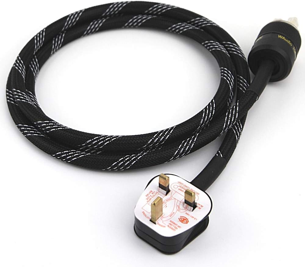 Hifi Home Audio Power Cable - WAudio 12AWG Audiophile Power Cord (2M ...