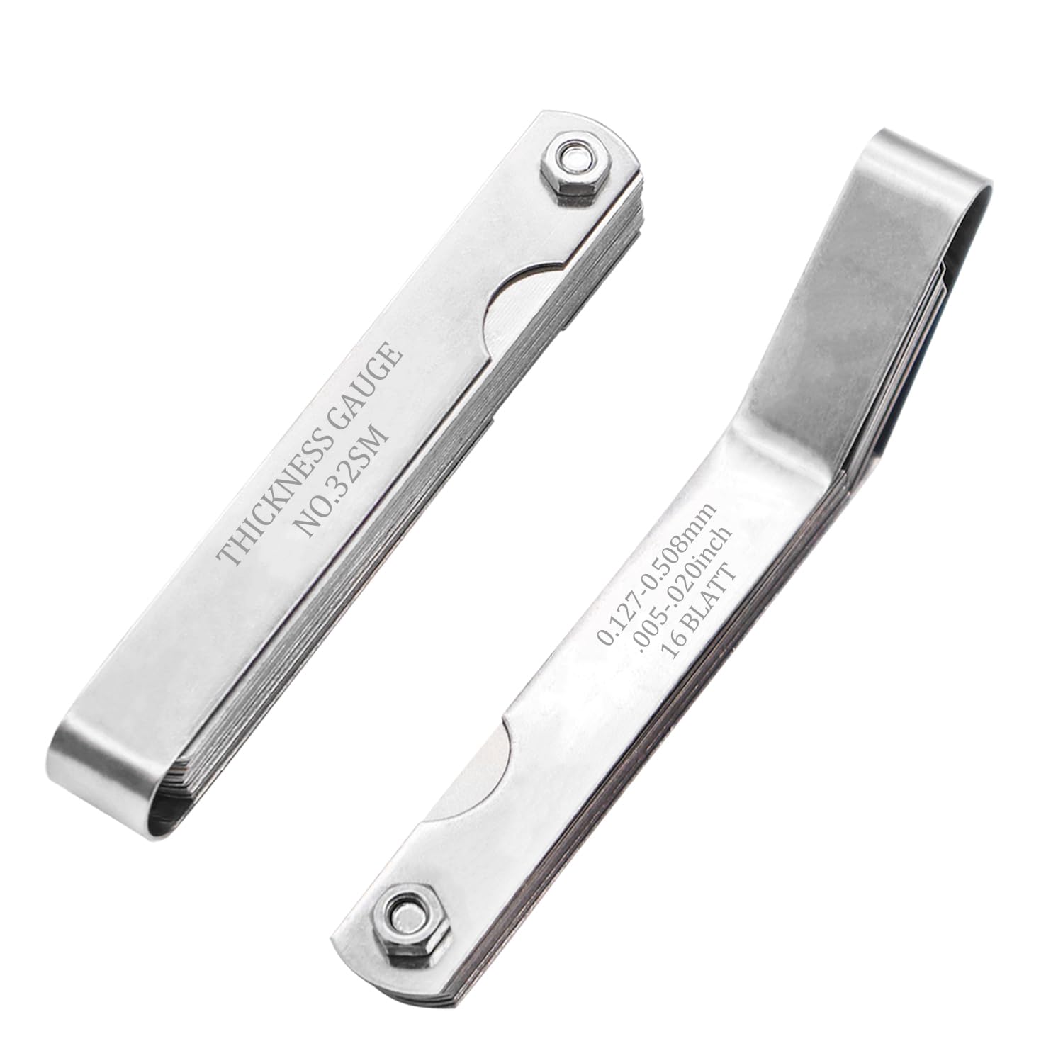 Snapklik.com : 2 PCS Feeler Gauge Set Include 32-Blade Tapered Feeler ...