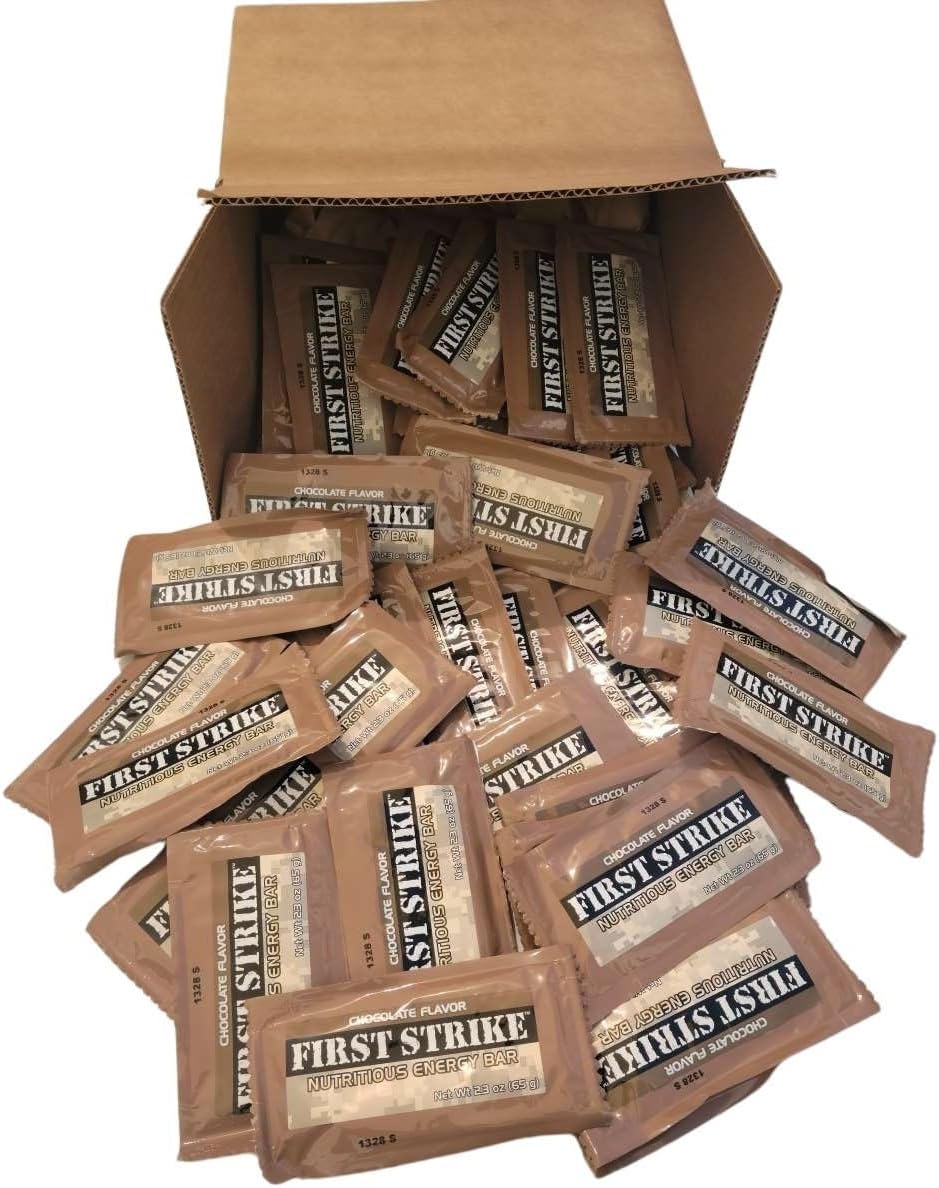 Amazon.com: First Strike Energy Bars, Full Size (2.3 oz.) Vitamin ...