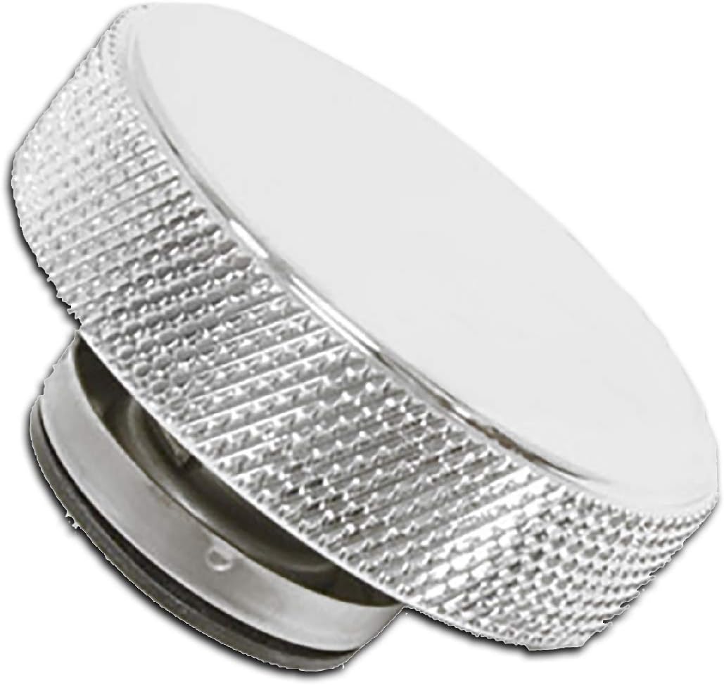 Amazon.com: Cobra-Tek Billet Aluminum Round Radiator Cap Chrome Finish ...