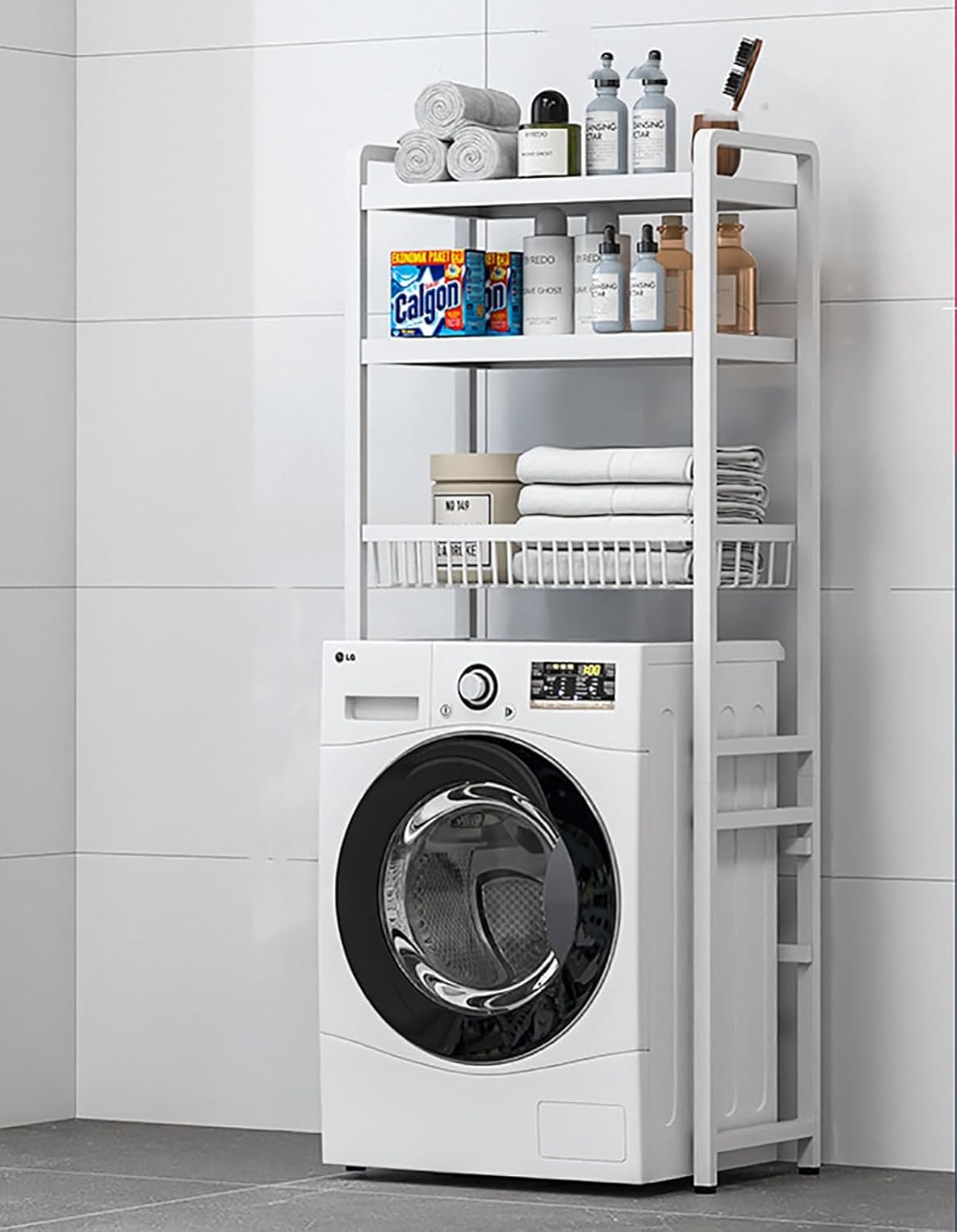 Washing Machine Rack, 3-Tier Storage Rack for Washing Machines - Space ...