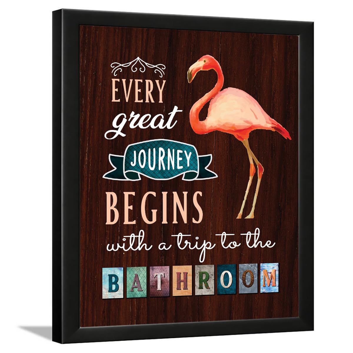 Chaka Chaundh - bathroom Quotes - bathroom posters with frame ...