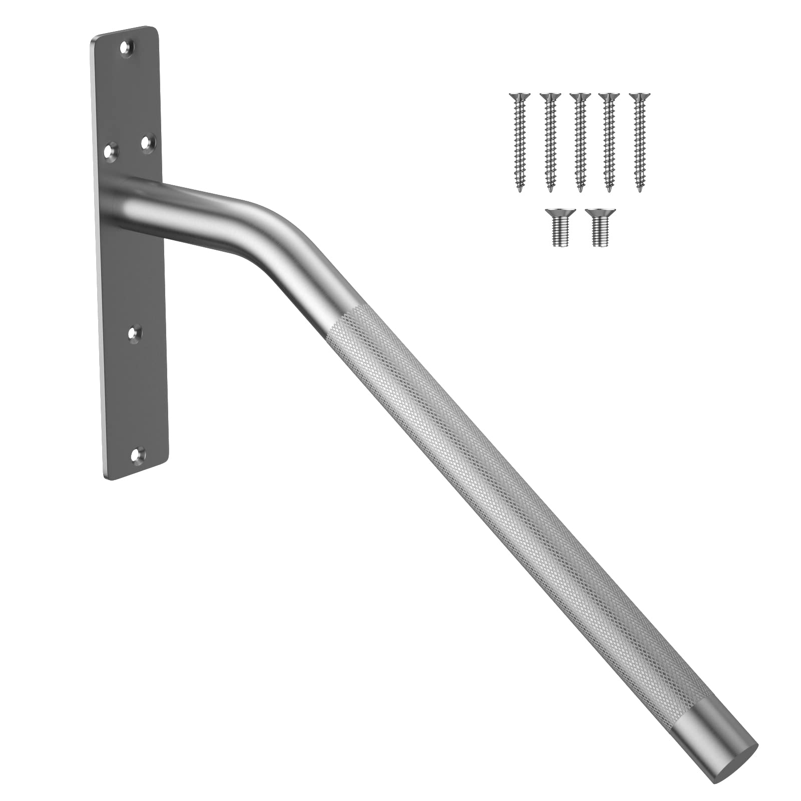 Snapklik.com : Brushed Nickel Stair Handrail 16 Inch -1.25" Diameter ...