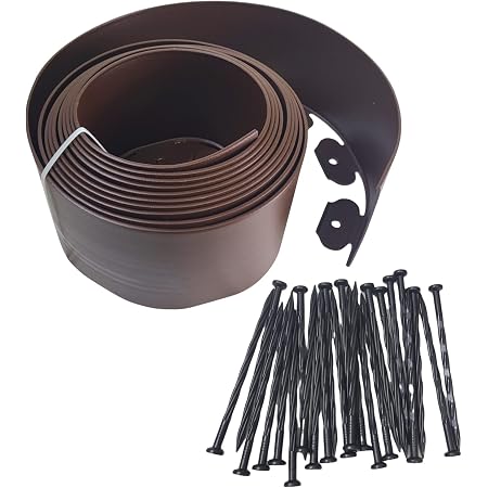 Amazon.com : Instant Edging - Green 20ft Premium No Dig Yard Edging Kit ...