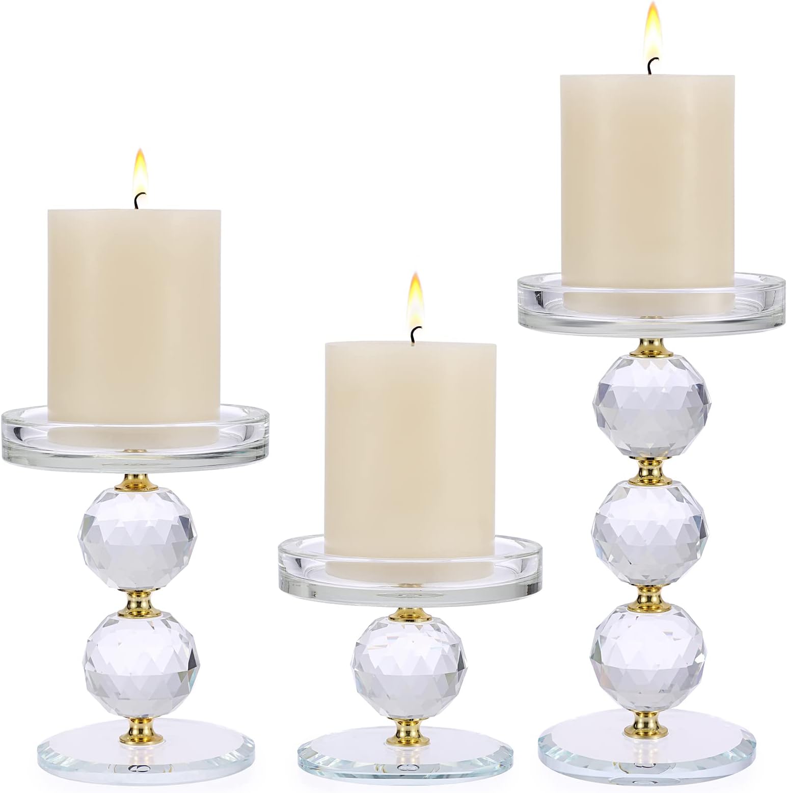 Amazon.com: 42 North Glass Candle Holder with Multipurpose Use for ...