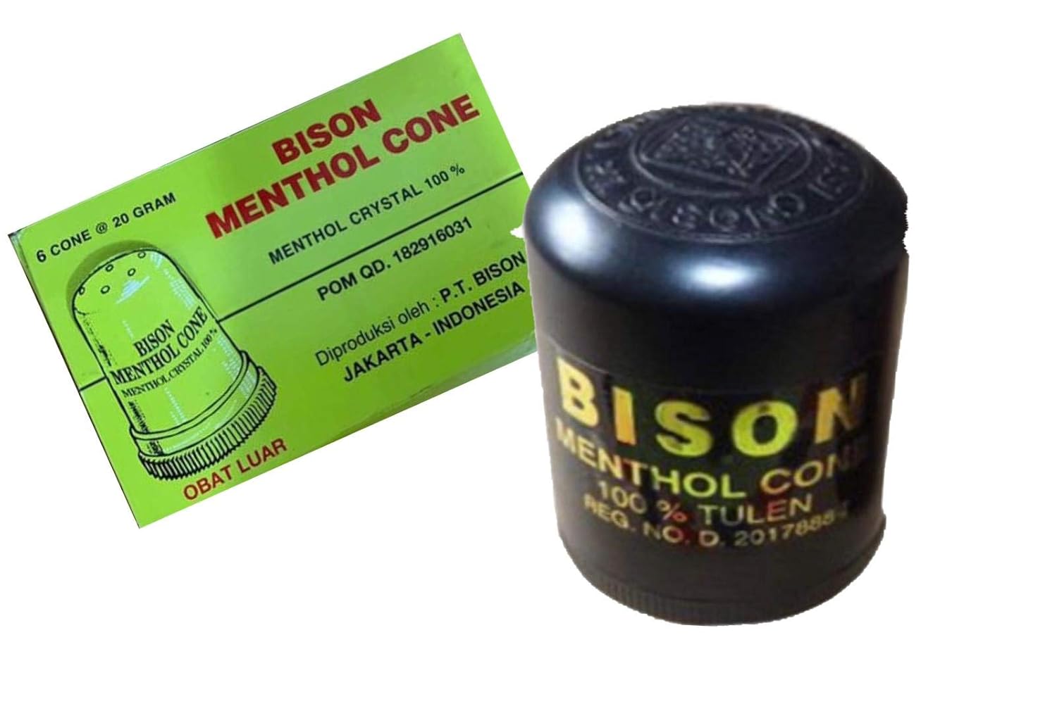 Amazon.com : Bison Menthol Cone (Obat Luar) - 20g (Pack of 2) : Grocery ...