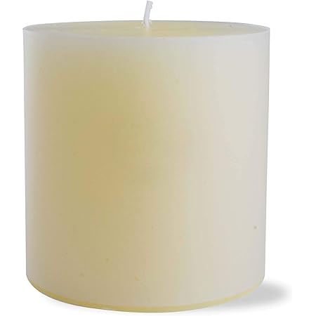 Amazon.com: Mister Candle - Vanilla Scented Ivory Pillar Candle ...