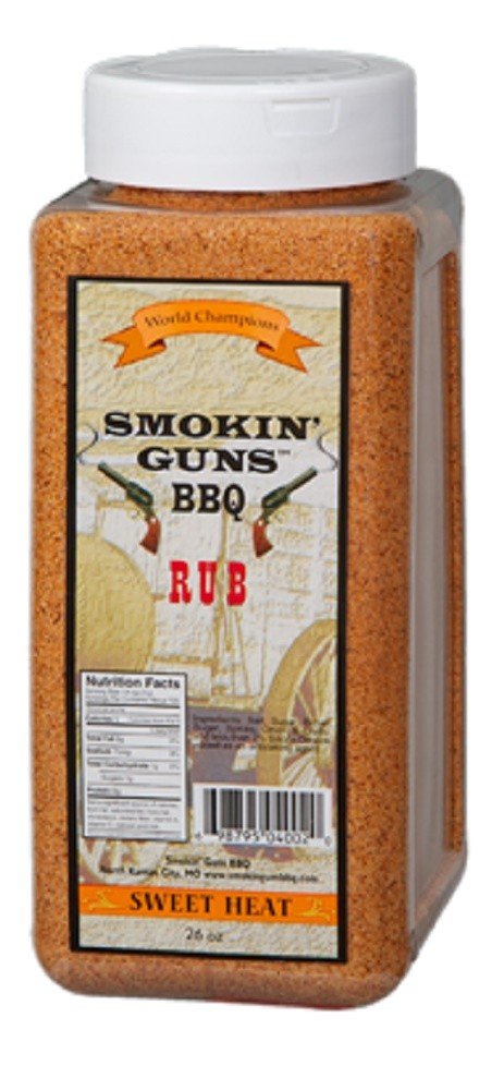 Amazon.com: Smokin Guns BBQ Rub Sweet Heat Large 1 Pound 10 ounce (26 ...
