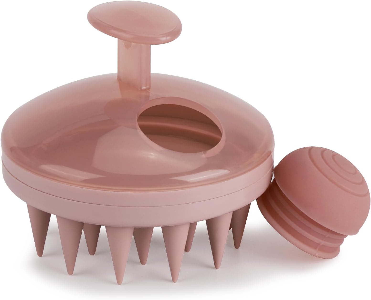 Amazon.com : Hair Scalp Scrubber Shampoo Brush with Dispenser, Silicone ...