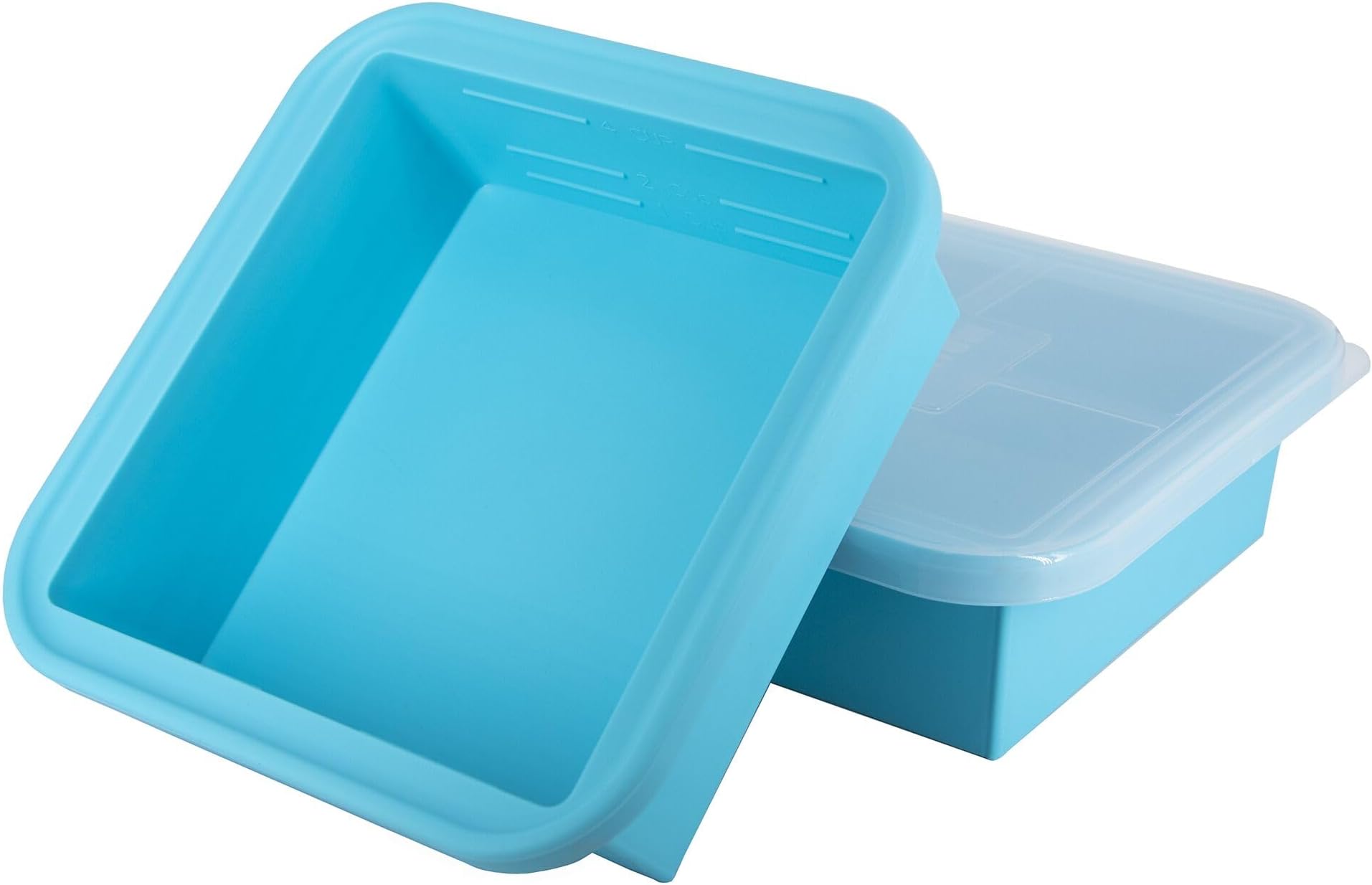 Amazon.com: Freezer Tray with Lid 4-Cup 2 Pack - Make 2 Perfect 4-Cup ...