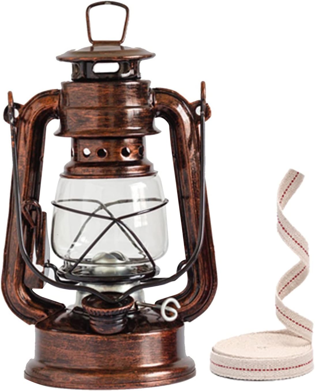 Amazon.com: Outdoor Windproof Kerosene Lamp+Cotton Wick,Camping Light ...