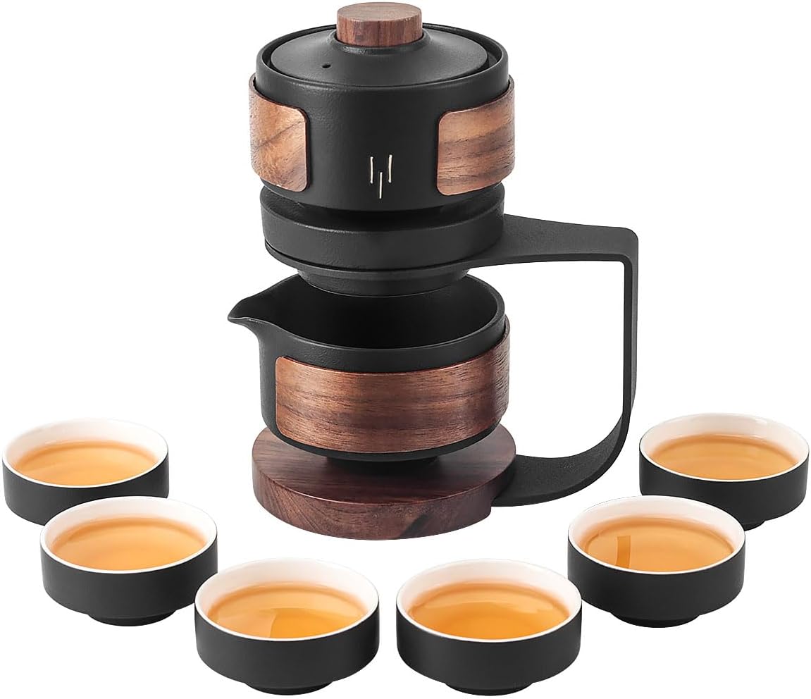 Amazon.com | Kung Fu Tea Sets Chinese Gongfu Ceramic Tea Set Rotating ...