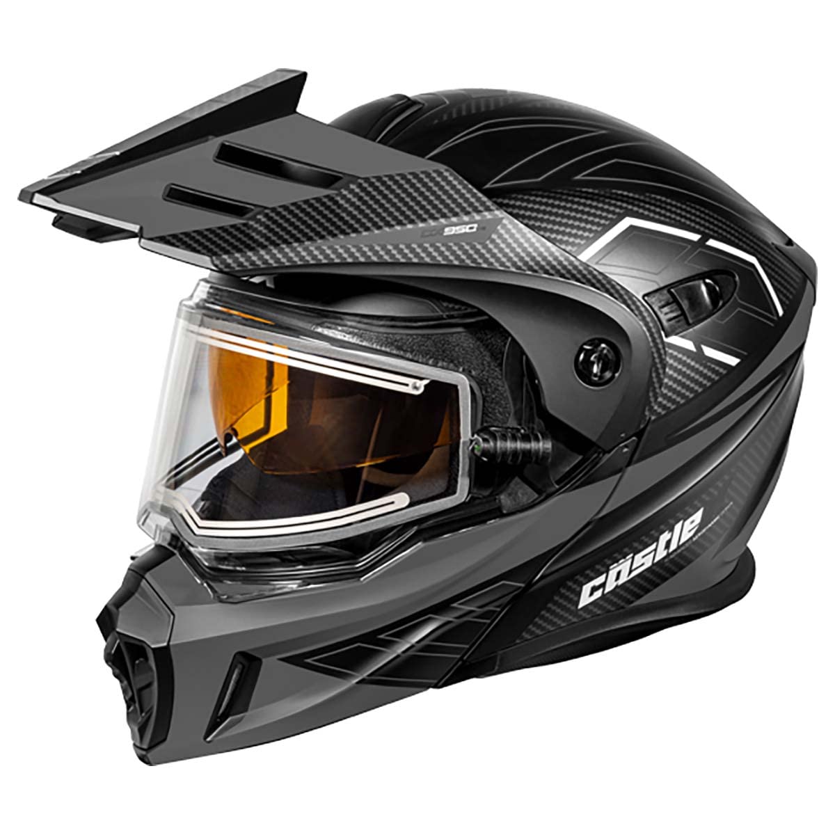 Amazon.com: Castle X CX950 V2 Fierce Modular Electric Snow Helmet ...