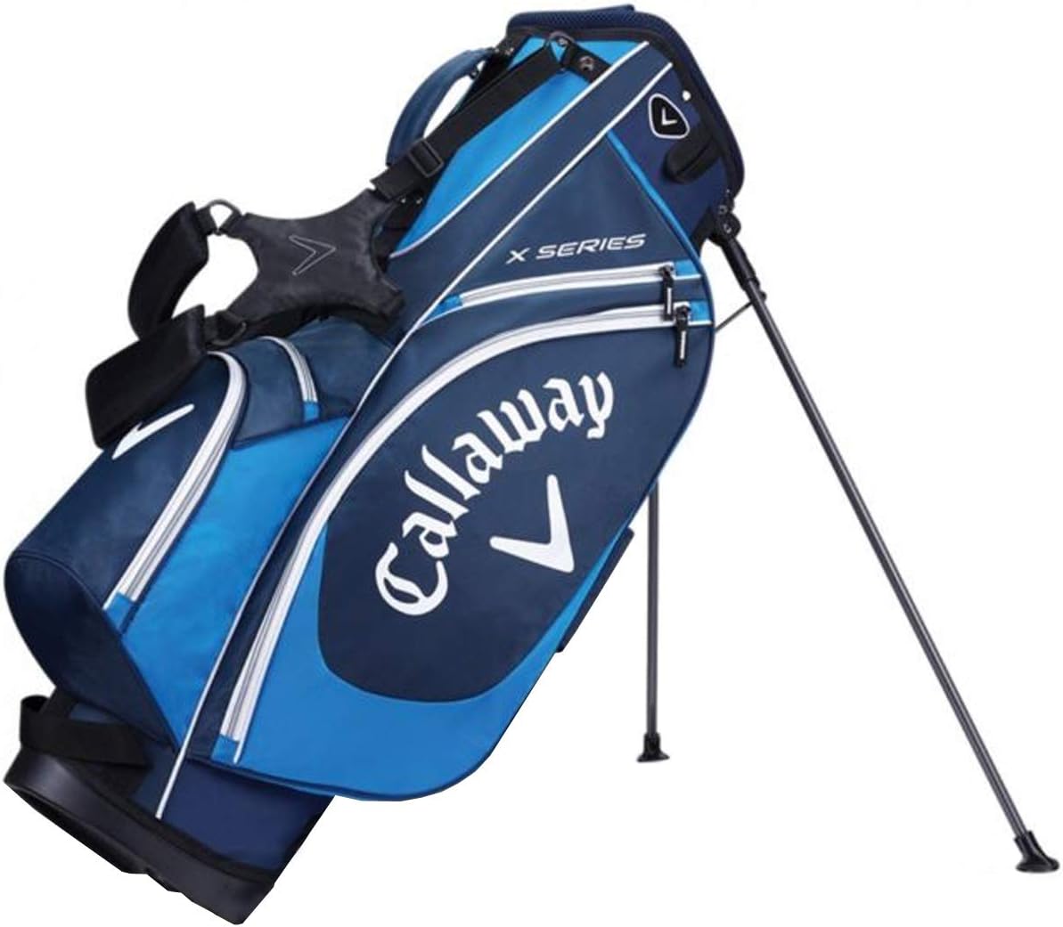 Callaway 2017 X Series Stand Bag Mens Golf Carry Bag-6 Way Top Navy ...