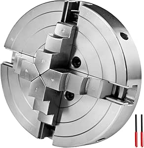 6-Inch 4-Jaw Self-Centering Lathe Chuck Set,Lathe Chuck Self-centering ...