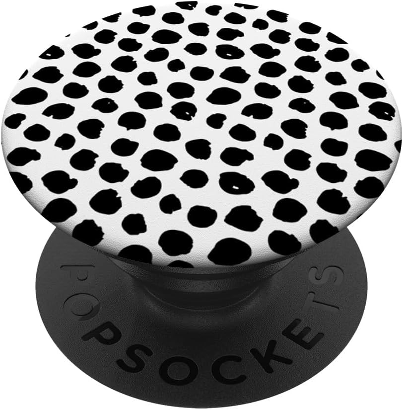 Amazon.com: Black White Polka Dot PopSockets Adhesive PopGrip : Cell ...