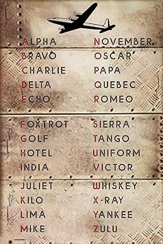 Amazon.com: JinGoo Vintage Tin Sign Metal Poster Plaque Pilot Code ...