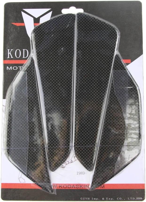 PRO-KODASKIN Real Carbon Left and Right Tank Pad Sticker Decal Emblem ...