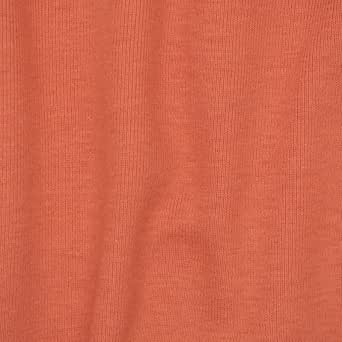 Amazon.com: Organic Cotton 10 Ounce Baby Rib Knit Fabric - Muted Coral ...