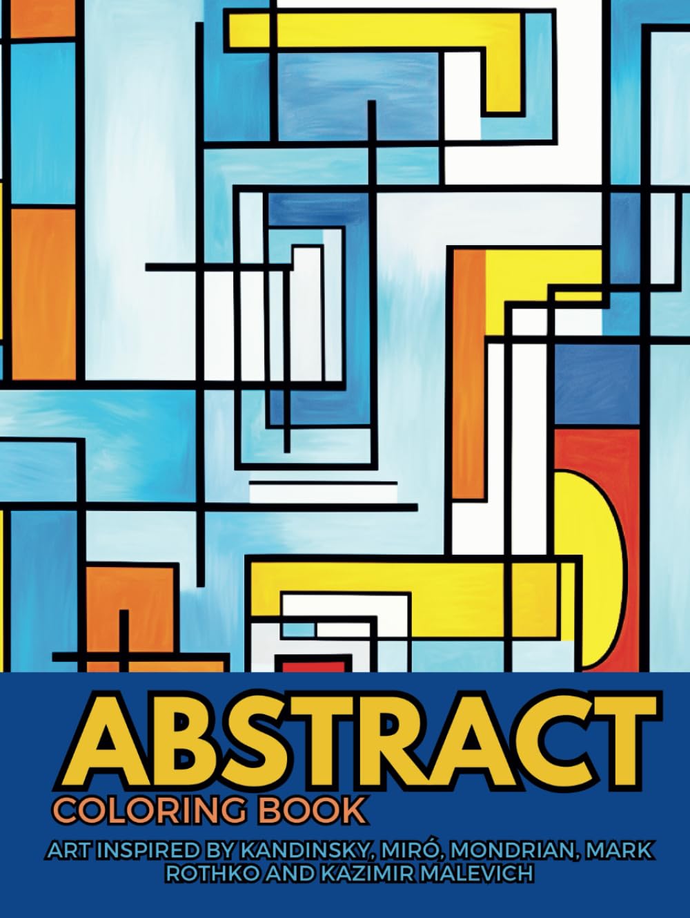 Amazon.com: Abstract Coloring Book with Art Inspired by Kandinsky, Miró ...