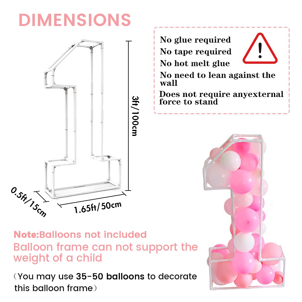 Buy Baby Boy First Birthday Party Decorations-Mosaic Number 1 Balloon ...