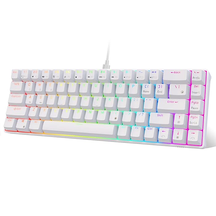 Buy RK ROYAL KLUDGE RK68 (RK855) Wired 65% Mechanical Keyboard, RGB ...