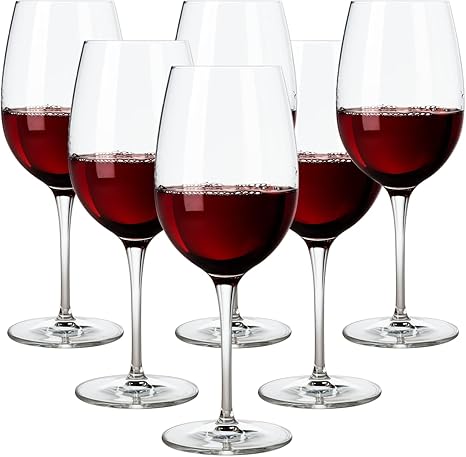 Amazon.com | Ufrount Red Wine Glasses 16oz,Clear Crystal Wine Glasses ...